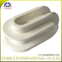 China Medium Duty Insulator INS074 33g White End Strain Electric Fence Insulators For Corner Post 6mm Wire for sale