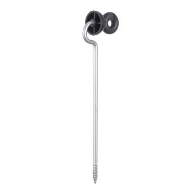 China Impact Resistant Screw 25mm Screw In Offset Electric Fence Insulator for sale