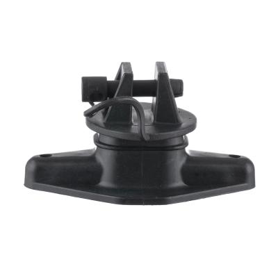 China Electric Fence LLDPE 8mm Wire Pinlock Electric Fence Insulators Black Color for sale