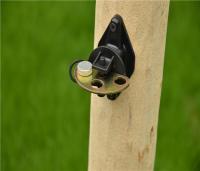 China Galvanized Steel 3 Way Post Pinlock Electric Fence Insulator With Three 14mm Hole for sale