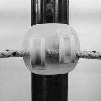China Customized 9mm Wire PE T Post Electric Fence Insulators Snap On for sale
