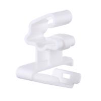 China Polytape T Post Insulator INS565W HDPE 21g Electric Fence Fittings For 53mm Wide Tape White for sale