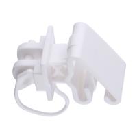China Pinlock T Post Insulator INS576W PE 21.3g Electric Fence Fittings For 8mm Wire Self Locking for sale