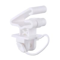China Pinlock T Post Insulator INS576W PE 21.3g Electric Fence Fittings For 8mm Wire Self Locking for sale