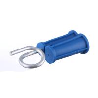 China Fence Post Pigtail Insulator INS110BL 50g Blue Electric Fence Insulators For Overhead Wire Post for sale