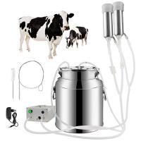 China 7L 14L Pulsation Vacuum Pump Milker SS Goat Milking Machines for sale