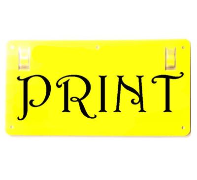 China Width 130mm Fence Accessories Yellow Plastic Farm Security Warning Sign for sale