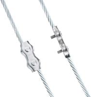 China Electric Fencing Wire Rope Connectors Arrow Clamp Clips Galvanized 10mm for sale