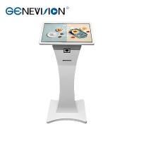 China Touch Screen K Type Floor Standing Signage With Printer Scanner for sale