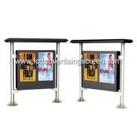 China Double screen outdoor kiosk two 49 inch touch screen advertisement display with WIFI 3G/4G lcd digital signage panel for sale