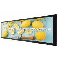 China Commercial Ultra Stretched Bar LCD Display 36.6'' Tempered Glass Material for sale