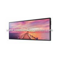 China Commercial Ultra Stretched Bar LCD Display 36.6'' Tempered Glass Material for sale