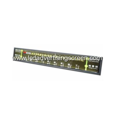 China Wall Mounted Stretched Bar LCD Panel  BUS Digital Signage Brightness 1000 Nit for sale