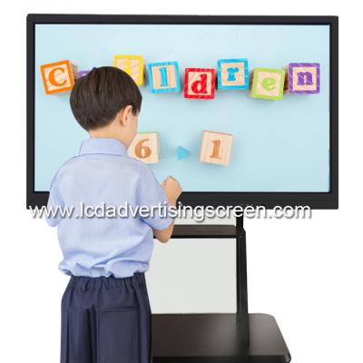 China 86 Inch Digital Interact Whiteboard With Infrared Touch Black color for sale