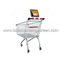 China USB / SD Indoor Digital Signage Displays 10.1'' Supermarket Trolley Cart for sale