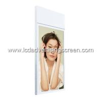 China Roof Mount LCD Advertising Screen Ultra Thin Double Sides Digital Signage Ceiling Pole for sale