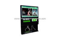 China Smart LCD Advertising Screen Mobile Phone Charging Station Kiosk Multi Cables for sale