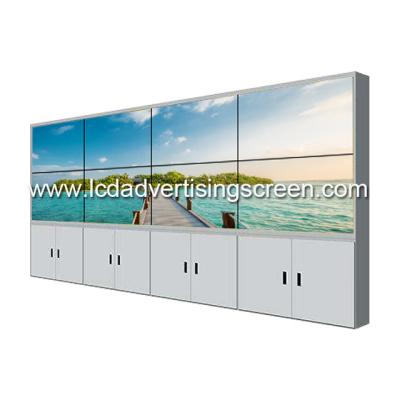 China 55 Inch LCD Video Wall Frameless 0.88mm 500cd Brithtness Gap 3x4 LG Panel for sale