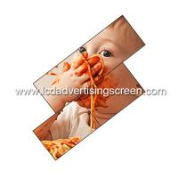 China 49 Inch LCD Video Wall Display 9mm Bezel Size Curved Irregular Splicing Screen for sale