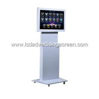 China 32 Inch Indoor Retail Android 7.1 PCAP Touch Screen Display Kiosk with Wheels and Wifi Network for sale