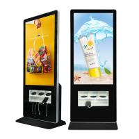 China LG 55 Inch Standing LCD Advertising Display With Wire And Wireless Charging Station USB Interface for sale