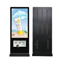 China LG 55 Inch Standing LCD Advertising Display With Wire And Wireless Charging Station USB Interface for sale