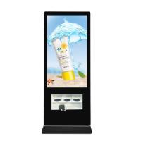 China LG 55 Inch Standing LCD Advertising Display With Wire And Wireless Charging Station USB Interface for sale