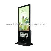China Floor Standing Lcd Advertising Display Cable Phone Charging Wifi Advertising Screen for sale