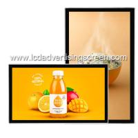 China 32 Inch Wall Mounted Lcd Advertising Screen Menu Board For Display Fast Food Bar Drink Advertising Display Monitor for sale