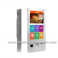 China 32 Inch Self Ordering Kiosk Wall Mounted With Qr Scanner And Thermal Printer for sale