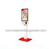 China Android Self Service Kiosk 350cd/M2 Brightness With Aluminum Floor Standing Bracket for sale