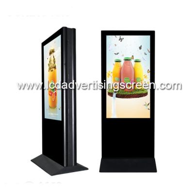 China Indoor Standing LCD Advertising Display 55 Inch Double Side LCD Screen for sale