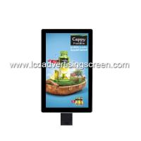 China Supermarket Retail Signage Displays Android Wifi LCD Monitor With QR Scanner Payment System for sale