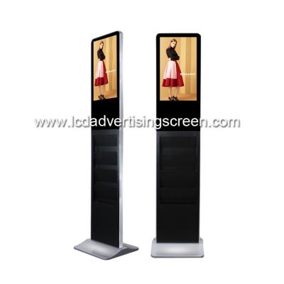 China Android Wifi Lcd Advertising Screen Digital Book Holder 300 Cd/M2 Brightness for sale