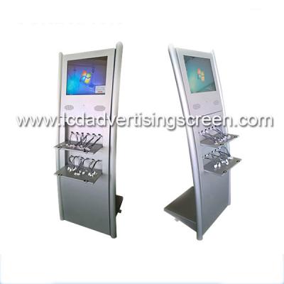 China Floor Stand Lcd Advertising Display Built In Multi Public Mobile Phone Charging Station for sale