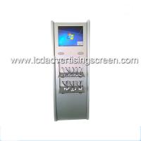 China Floor Stand Lcd Advertising Display Built In Multi Public Mobile Phone Charging Station for sale