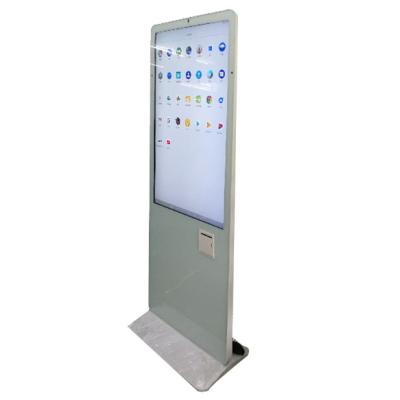 China White LCD Touch Screen Display 49 Inch Nano Touch Screen Kiosk With 8MP Camera for sale