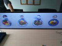 China Shop Window Stretched Bar Display High Brightness 700 Nits 1920 * 450 Resolution for sale