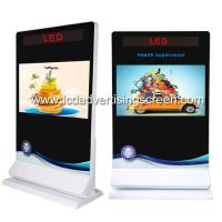 China Android Wifi Network Standing Lcd Advertising Display with LED Subtitle Screen display for sale