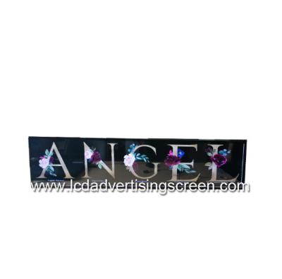 China Piano Stretched Display 1920 * 450 Resolution Cut 1/3 From 55 Inch Screen 49.5 Inch Black Frame for sale