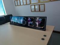 China Piano Stretched Display 1920 * 450 Resolution Cut 1/3 From 55 Inch Screen 49.5 Inch Black Frame for sale