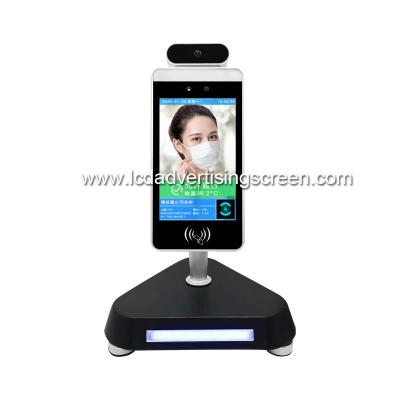 China 8inch LCD Facial Recognition Infrared Thermal Imaging With Abnormal Body Temperature Measuring Alarm Management System for sale