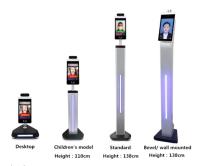 China Auto Temperature Measurement For Shool Gate Access 8 Inch LCD Screen With Live Camera for sale