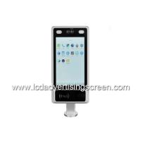 China Floor Stand Face Recognition Digital Advertising Equipment Body Temperature Measurement Device for sale