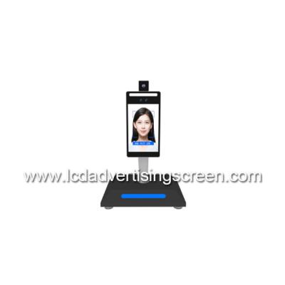 China 8 Inch Human Body Temperature Measurement Detector Android  LCD Advertising Screen With Desktop Base for sale