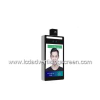 China 8 Inch Human Body Temperature Measurement Detector Android  LCD Advertising Screen With Desktop Base for sale