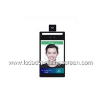 China 8 Inch Human Body Temperature Measurement Detector Android  LCD Advertising Screen With Desktop Base for sale