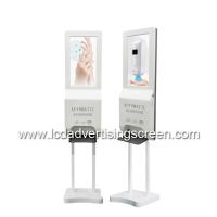 China TFT LCD Advertising Screen With Automatic Foam Soap Hand Sanitizer Dispenser Android Digital Signage With Software for sale