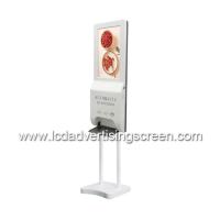 China 21.5 Inch Lcd Digital Totem With Automatic Foam Soap Hand Sanitizer Dispenser for sale