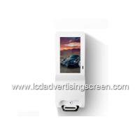 China AC 110V - 240V 21.5 Inch LCD Advertising Screen Resolution 1080 * 1920 With Automatic Hand Sanitizer Dispenser for sale